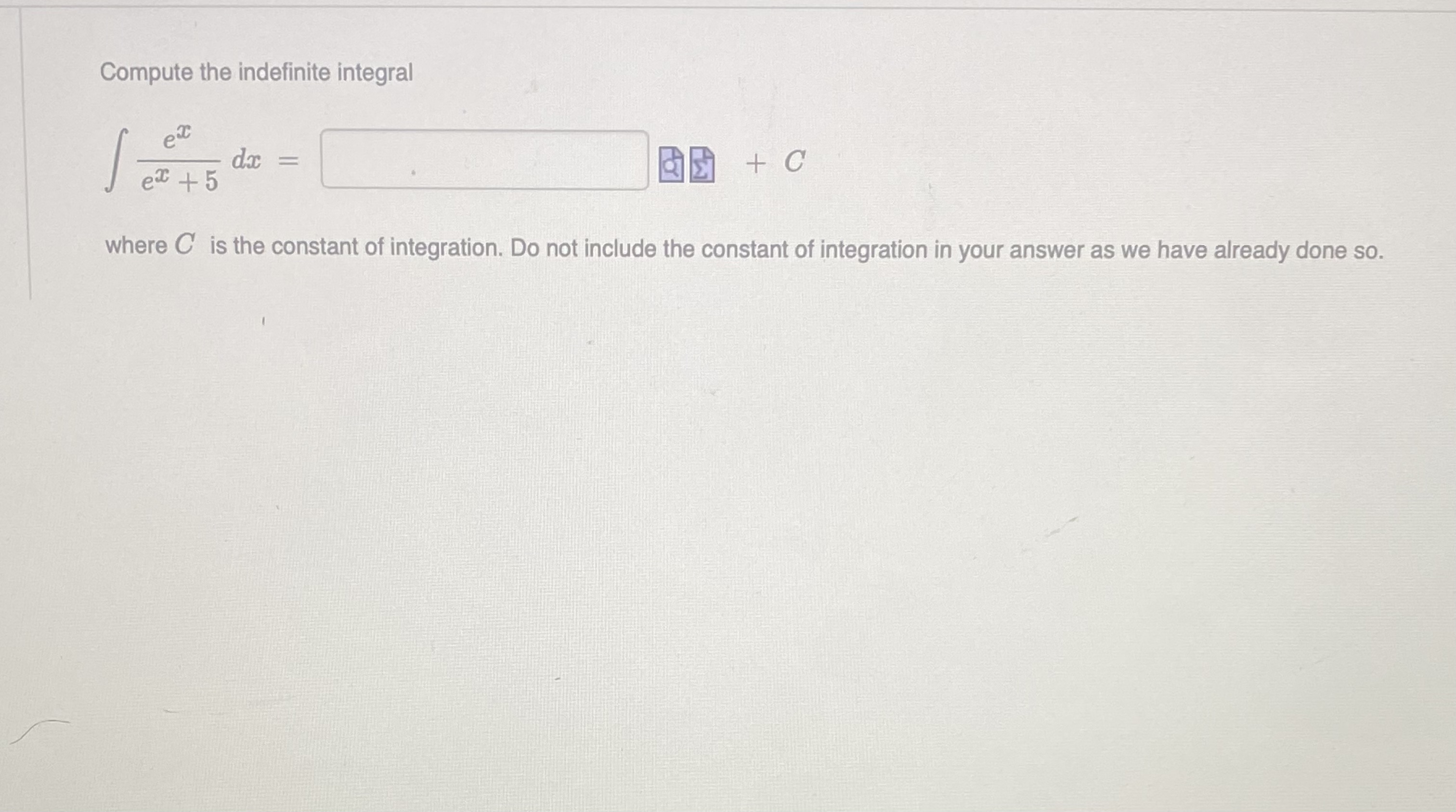 Solved Compute the indefinite | Chegg.com
