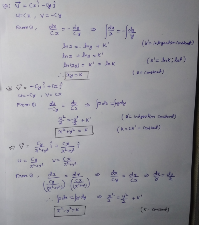 Solved USING MATLAB Velocity Field + Hand-Calculated | Chegg.com