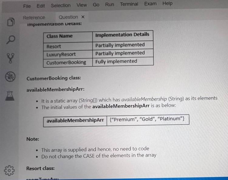 Solved Question 2 Object Oriented Programming Marks Chegg