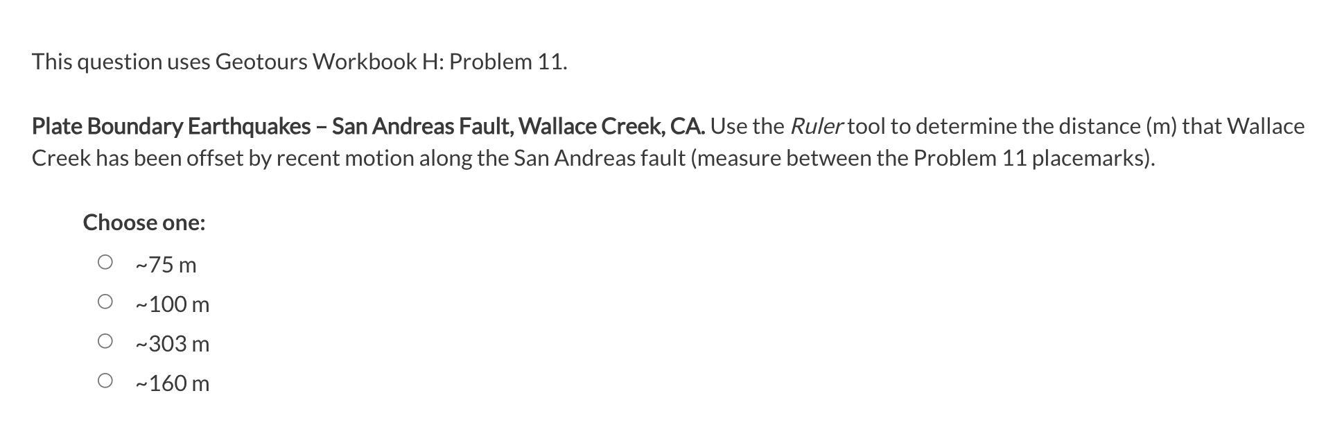 Solved This question uses Geotours Workbook H: Problem 11. | Chegg.com