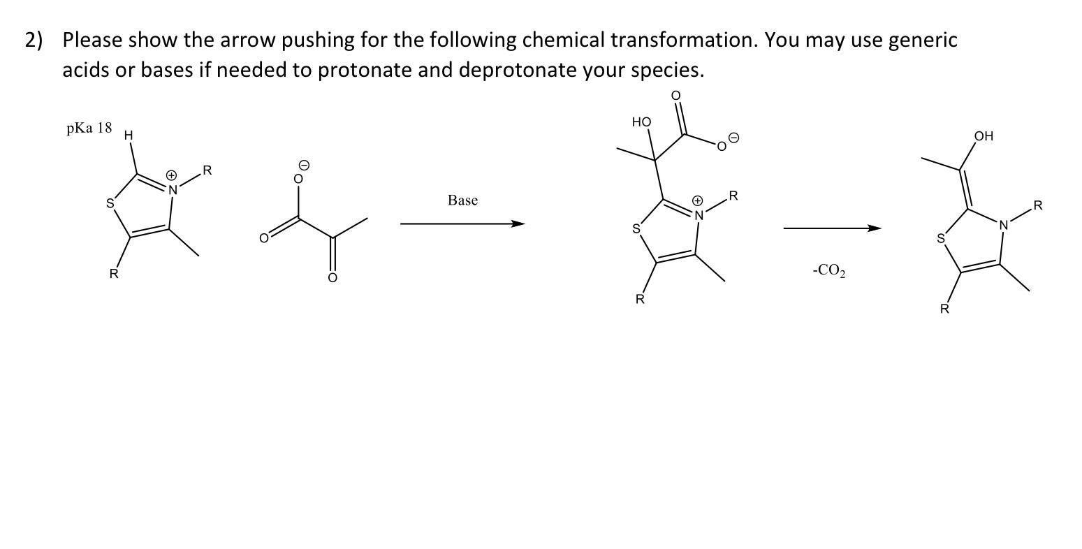 Solved 2) Please show the arrow pushing for the following | Chegg.com