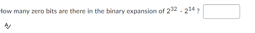 How many zero bits are there in the binary expansion | Chegg.com