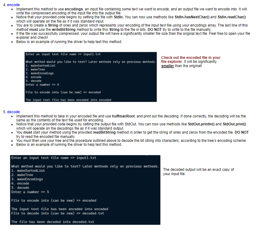 I need help with the last 2 methods only in | Chegg.com