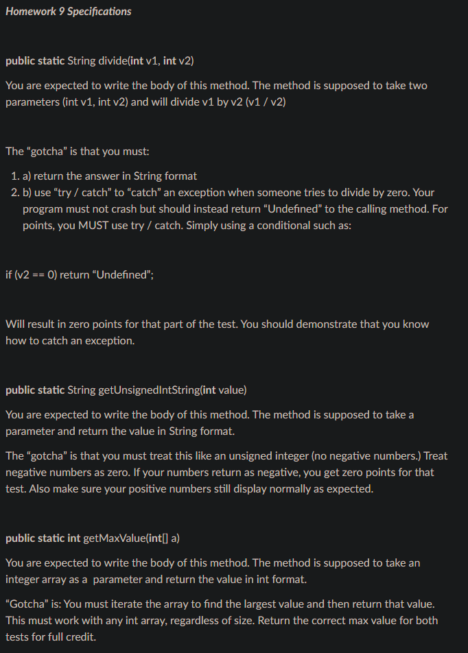 Solved - Create a new project called "Homework9" and create | Chegg.com