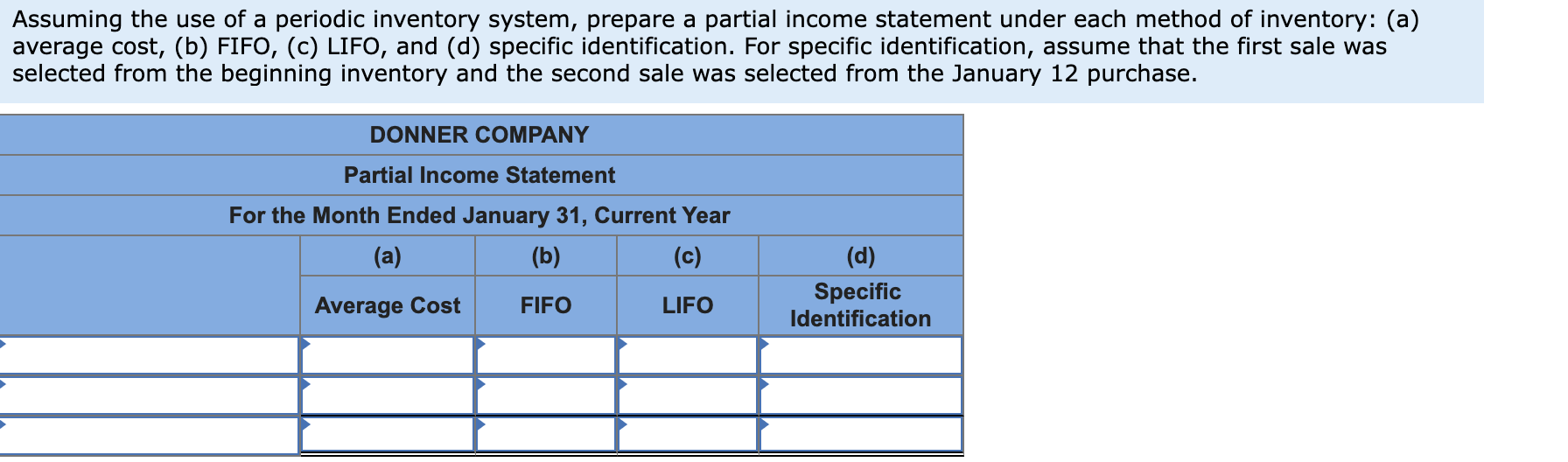 Solved Assuming the use of a periodic inventory system, | Chegg.com