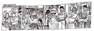 How does this comic strip represent the circular flow mode... | Chegg.com