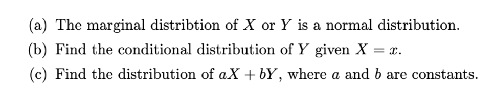 Solved Let the bivariate random vector(X,Y) be normally | Chegg.com