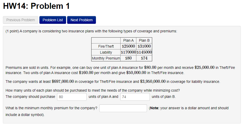 Solved HW14: Problem 1 Previous Problem Problem List Next | Chegg.com
