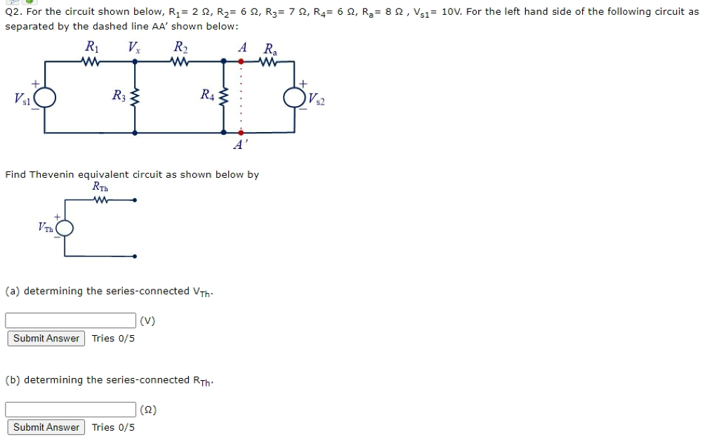 Solved Q2. For the circuit shown below, Ri= 22, R2= 62, R3= | Chegg.com