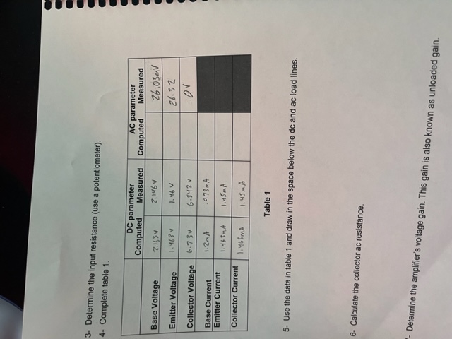 Base Voltage? Base Current? Emitter Current | Chegg.com