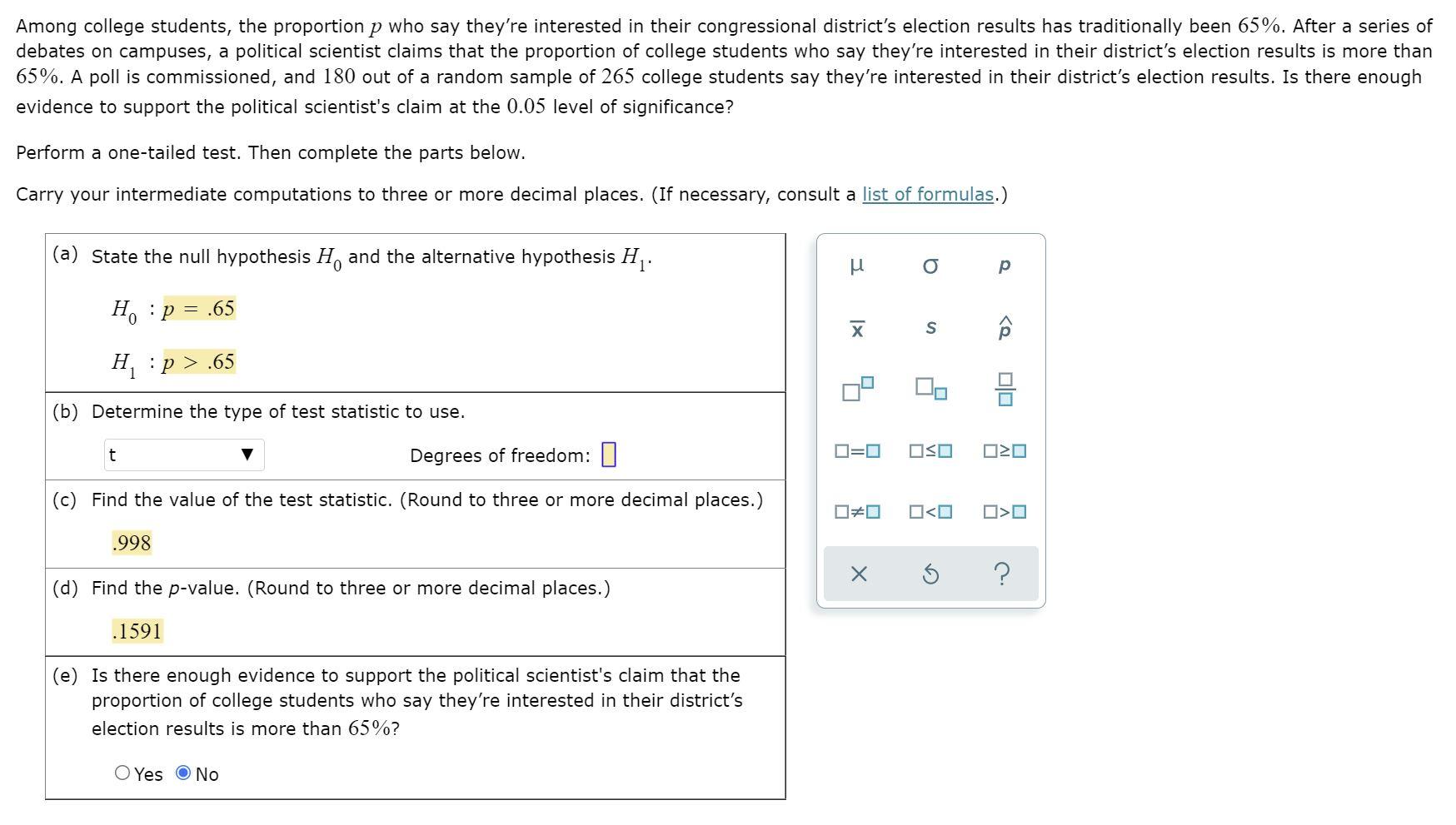 Solved Among college students, the proportion p who say | Chegg.com Solved Among college students, the proportion p who say | Chegg.com