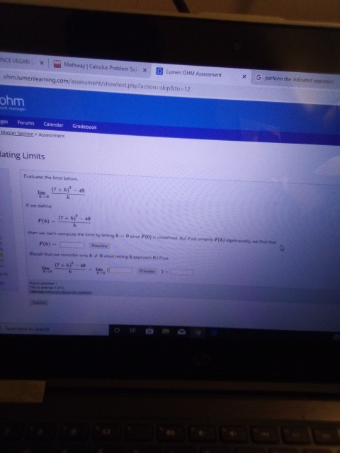 Solved CE VEGANIX Mathway Calculus Problem Sol D Lumen OHM | Chegg.com