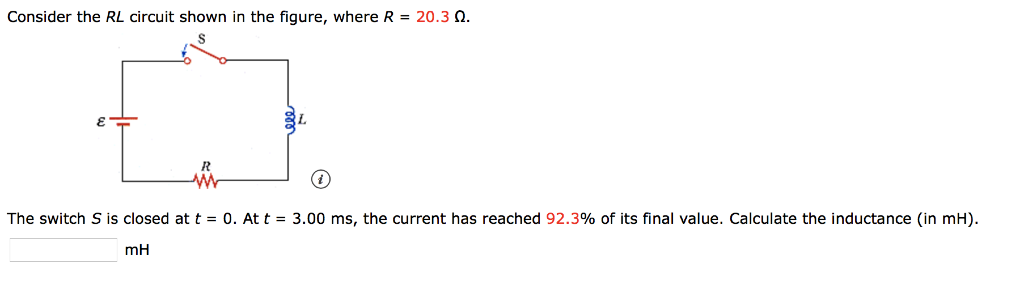 Solved Consider the RL circuit shown in the figure, where R | Chegg.com