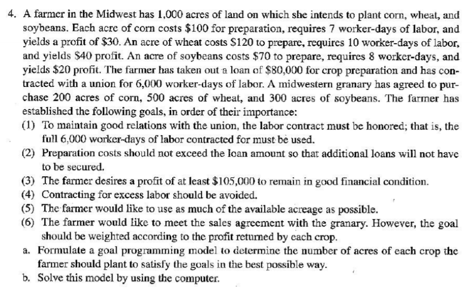 Solved Please solve on Excel using the Goal programming | Chegg.com