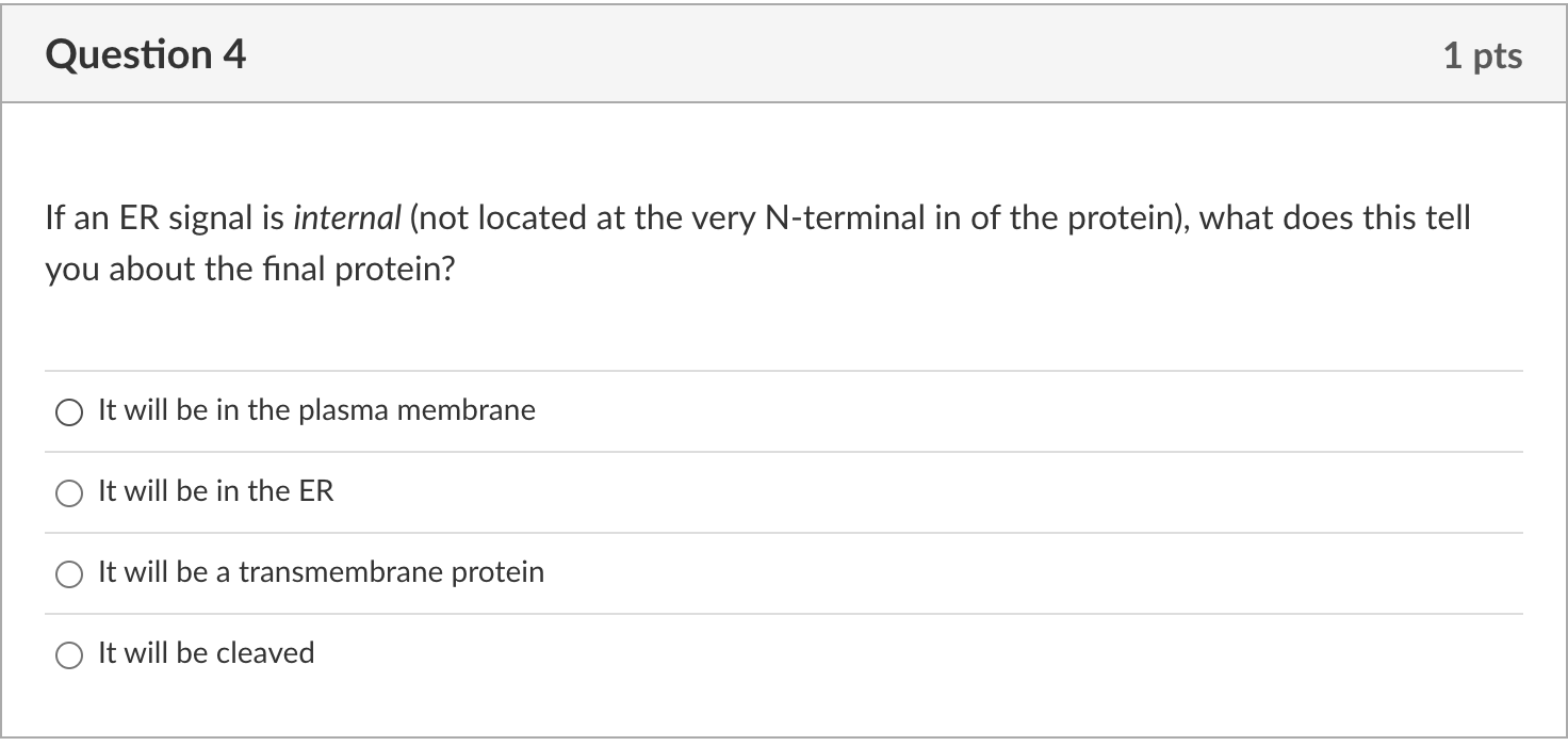 Solved If an ER signal is internal (not located at the very | Chegg.com