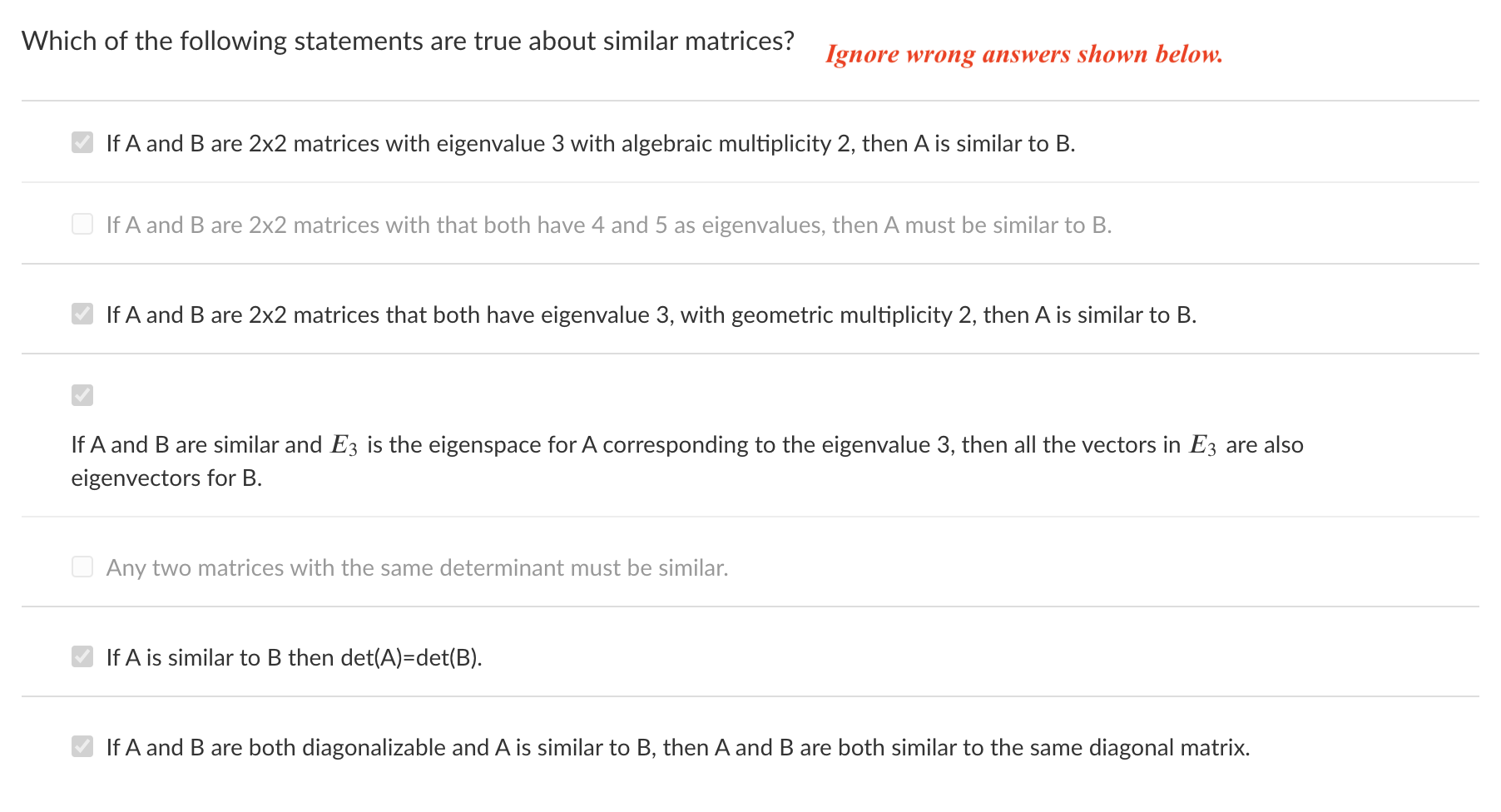 Solved Which of the following statements are true about | Chegg.com