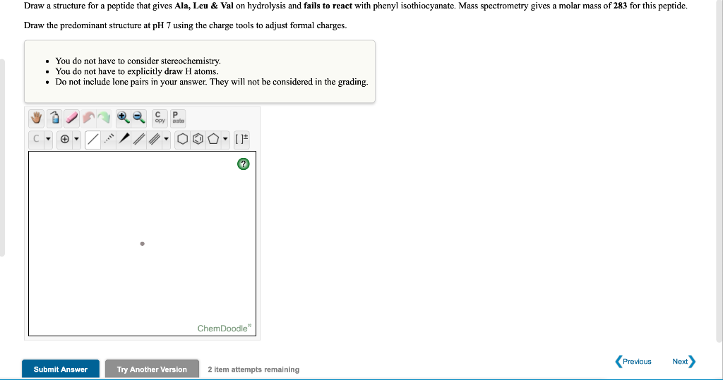Draw a structure for a peptide that gives Ala, Leu & | Chegg.com