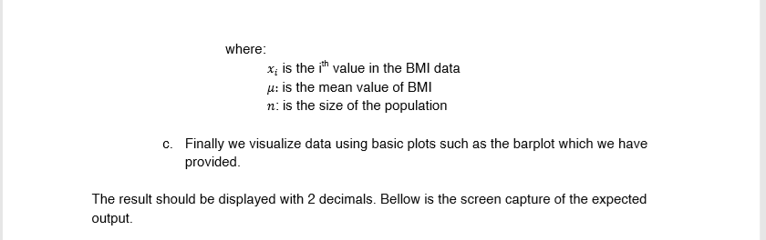 1. Problem Statement: According to the World Health | Chegg.com