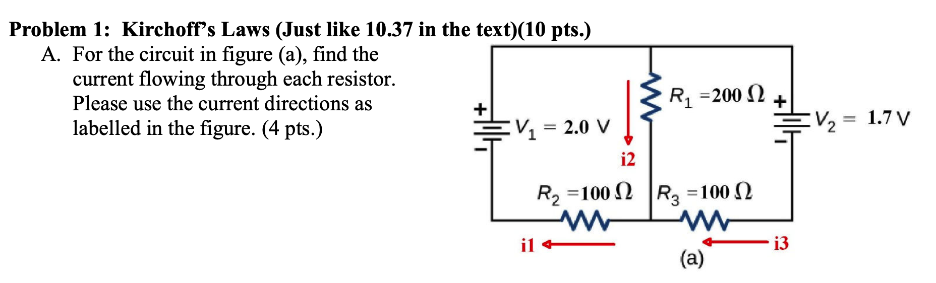 Solved A. For the circuit in figure (a), find the current | Chegg.com