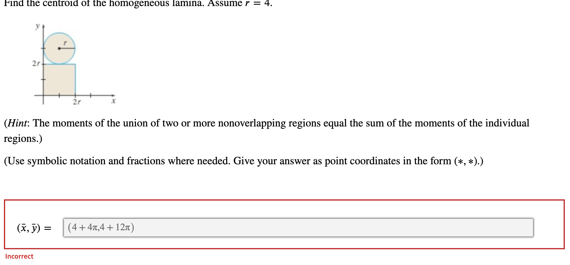 Solved Find the centroid of the homogeneous lamina. Assume | Chegg.com