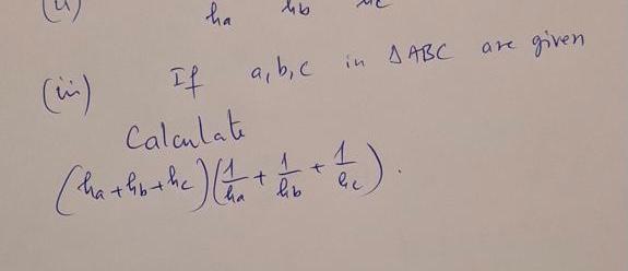 Solved Prove that het an the ha ab+be+ca 2R + ha 46 are | Chegg.com