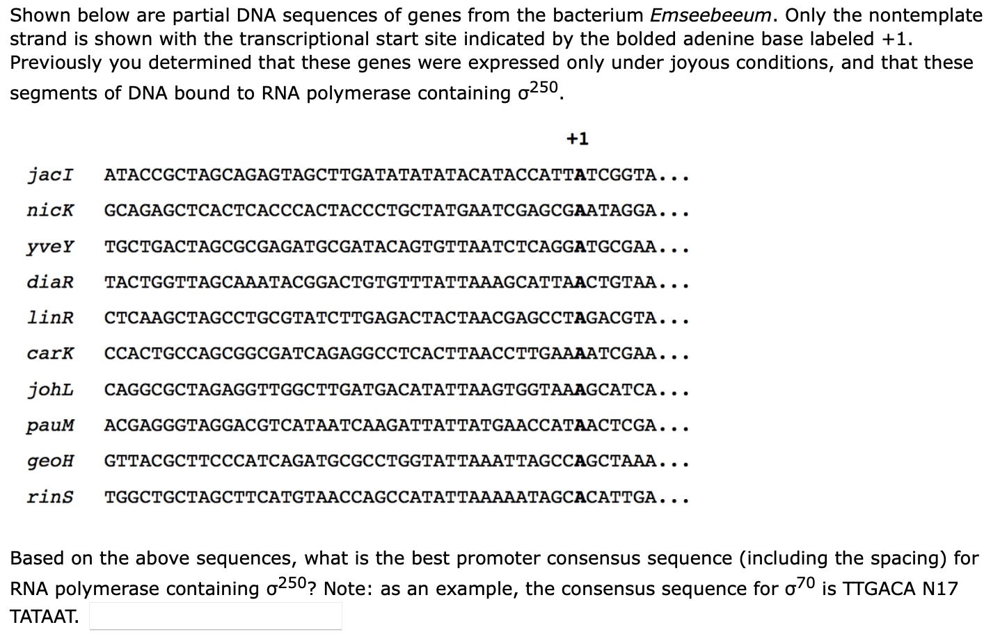 Solved Shown below are partial DNA sequences of genes from | Chegg.com
