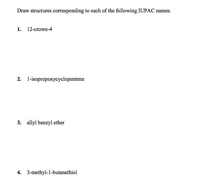 Solved Draw structures corresponding to each of the | Chegg.com