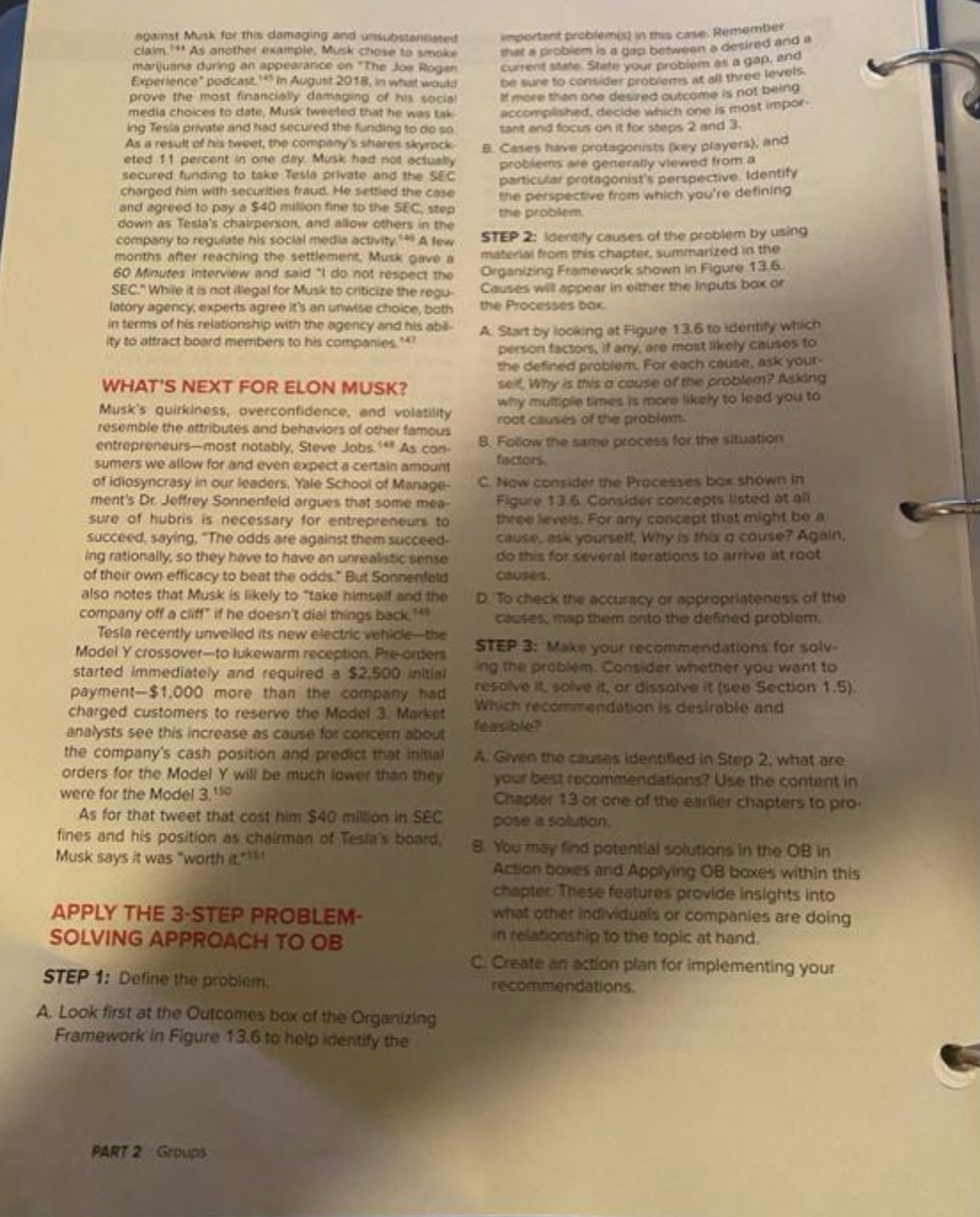 Solved Page 543 Read the Case Study entitled, "Leadership | Chegg.com