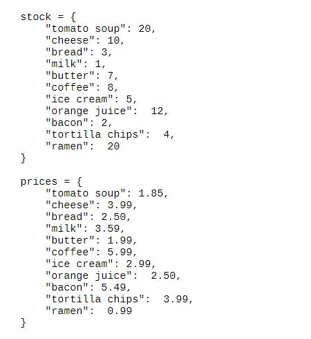 Solved 2. Use the grocery.py file on Canvas to start your | Chegg.com