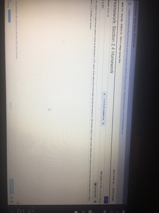 Solved Homework: Section 2.4 Homework | Chegg.com