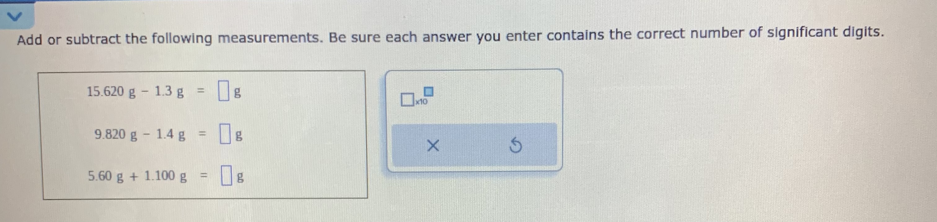 Solved Multiply or divide the following measurements. Be | Chegg.com