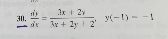 Solved Solve the given initial value problem dy/dx = 3x + | Chegg.com