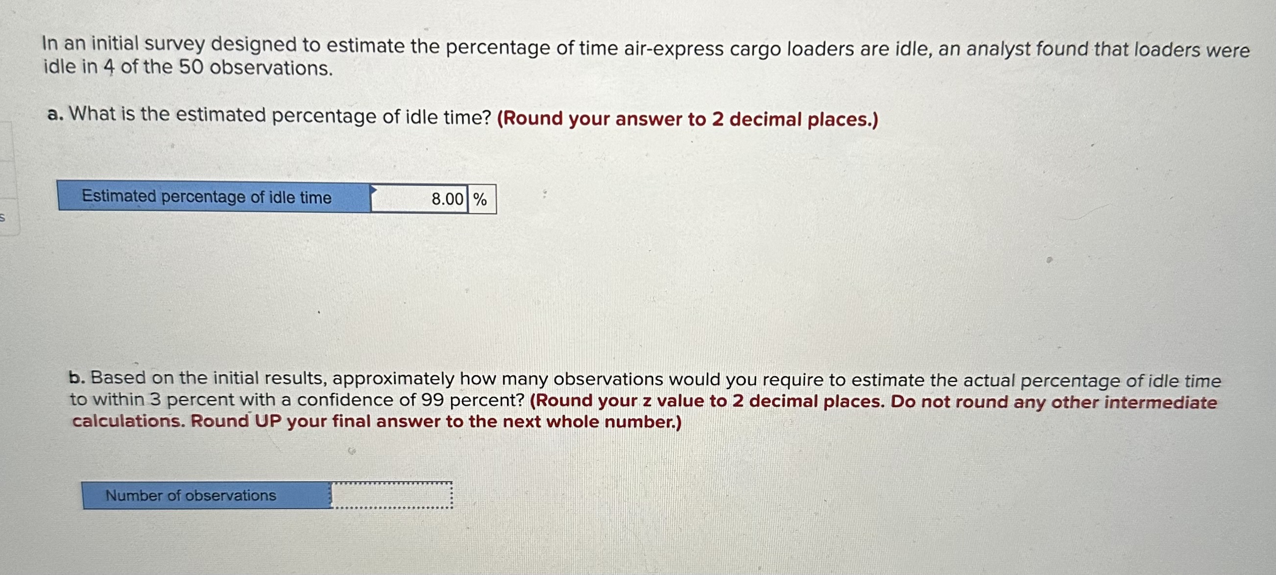 Solved In an initial survey designed to estimate the | Chegg.com