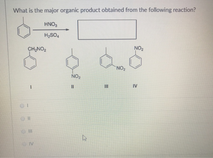 Solved What is the major organic product obtained from the | Chegg.com