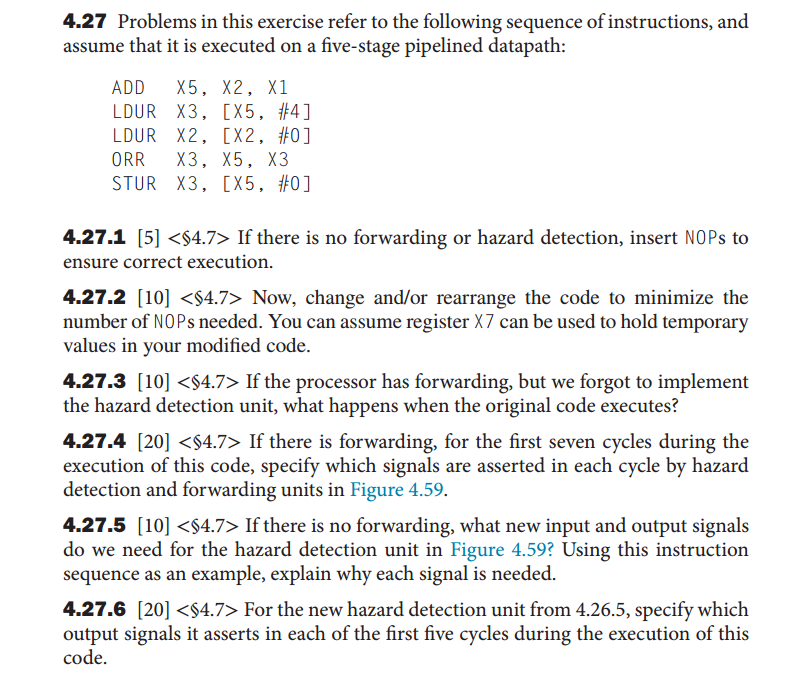 4.27 Problems in this exercise refer to the following | Chegg.com