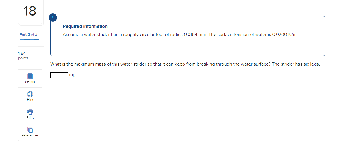 Solved 17 Part 1 of 2 1.38 points eBook B Hint Print ច | Chegg.com