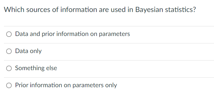 Solved Which sources of information are used in Bayesian | Chegg.com