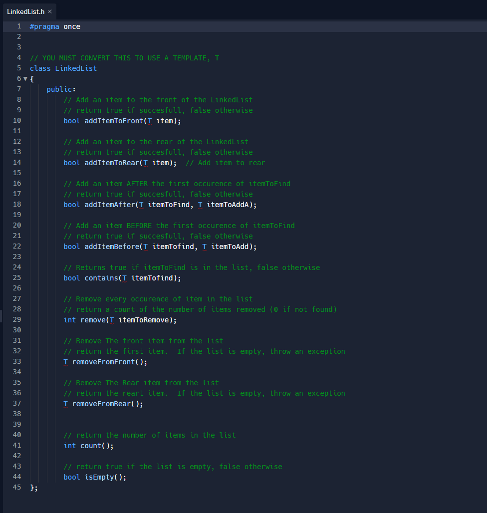 Solved ** Implementing a linked list ** Although STL has its | Chegg.com