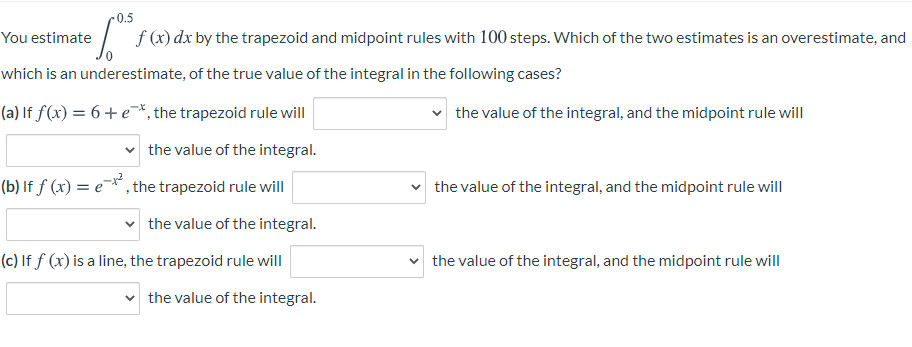 Solved The Possible answers for each box are | Chegg.com