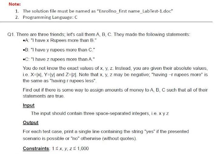Solved Note: 1. The solution file must be named as | Chegg.com