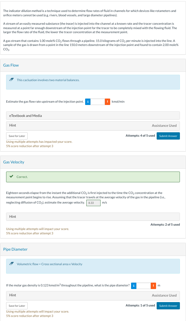 Solved The indicator-dilution method is a technique used to | Chegg.com