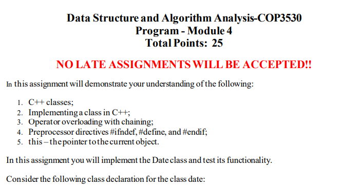 Data Structure and Algorithm Analysis-COP3530 Program | Chegg.com