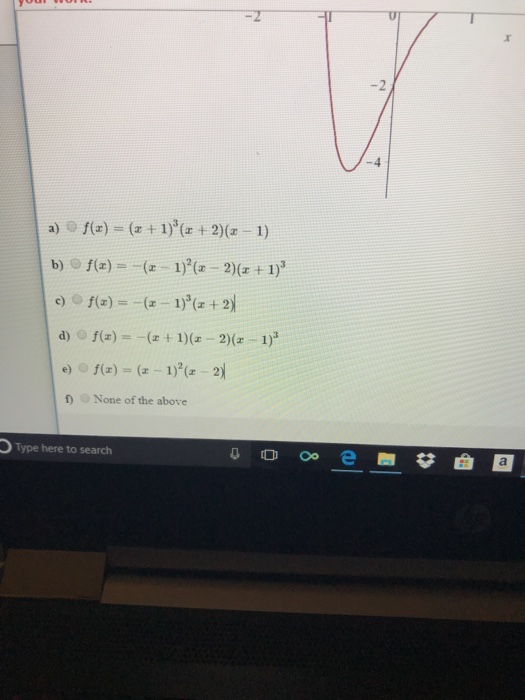 Solved Question 13 Which of the following functions could | Chegg.com