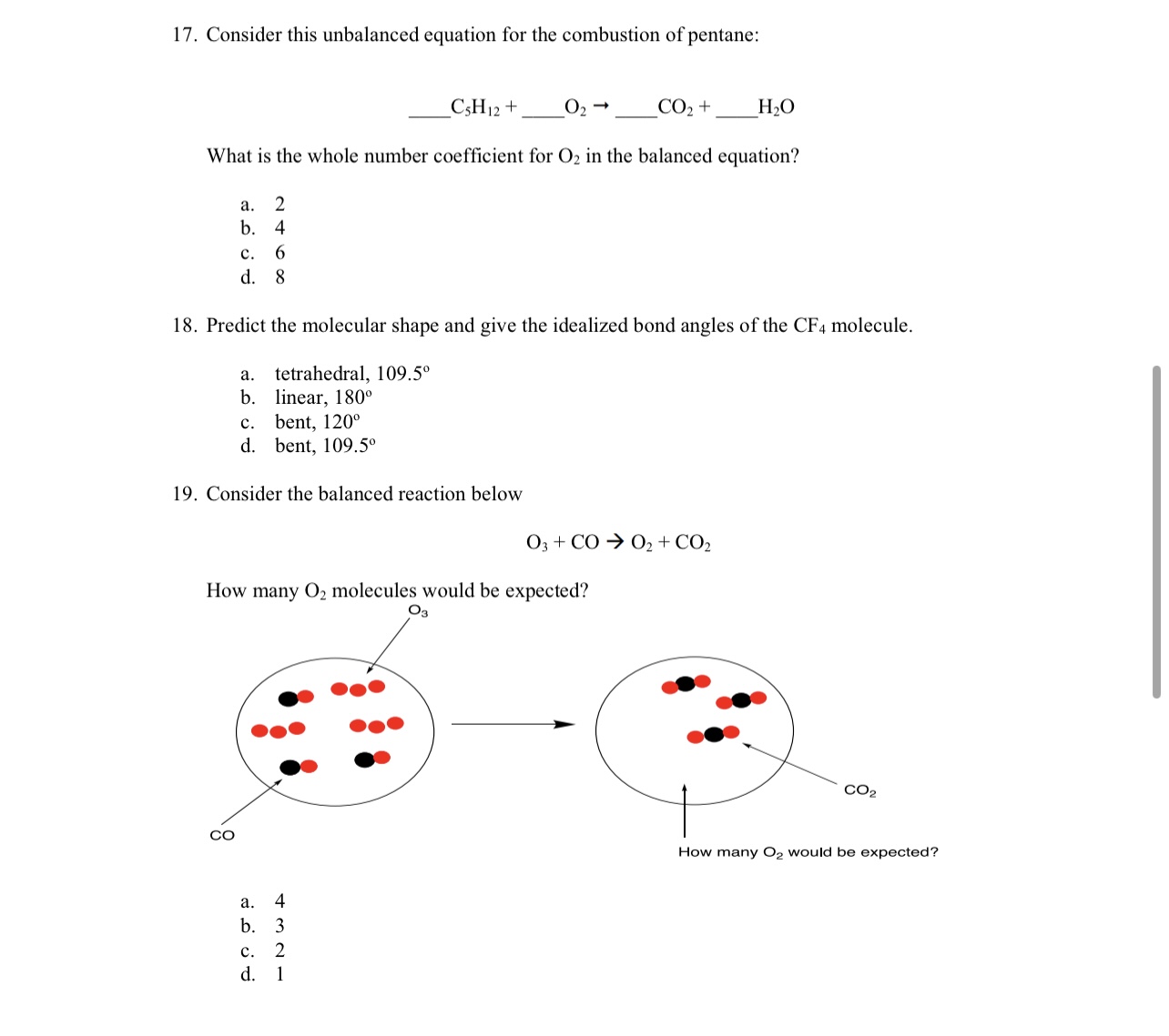 Solved 17. Consider this unbalanced equation for the | Chegg.com
