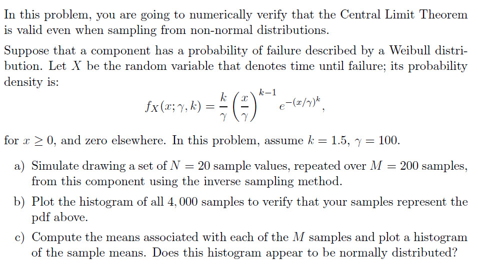 Solved In this problem, you are going to numerically verify | Chegg.com