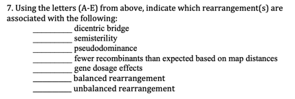 Solved A. Deletion B. Duplication C. Pericentric inversion | Chegg.com