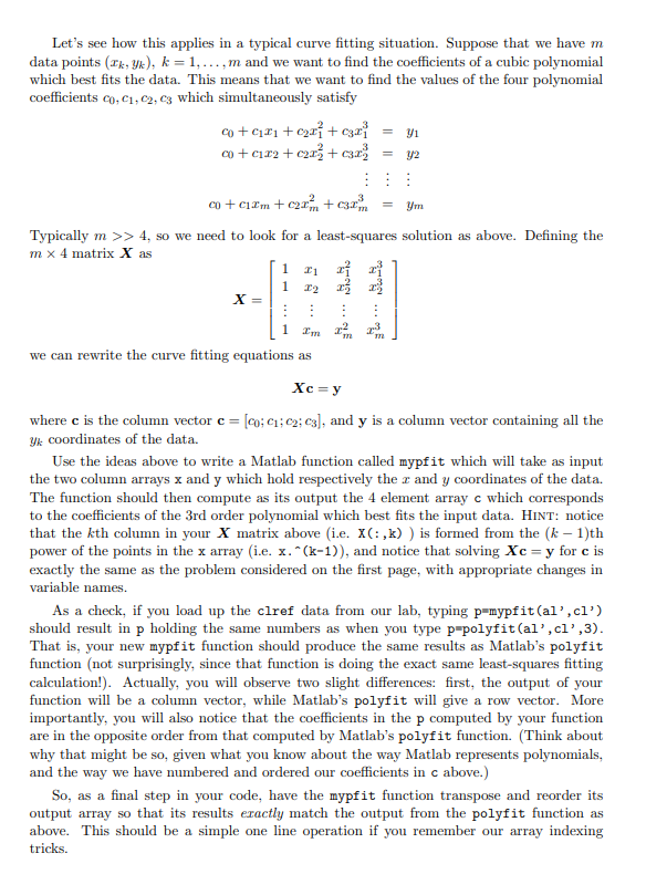 Solved As you probably know, a system of simultaneous linear | Chegg.com