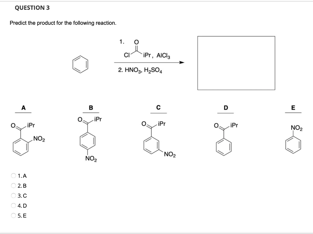 [Solved]: Predict the product of the following reaction. A