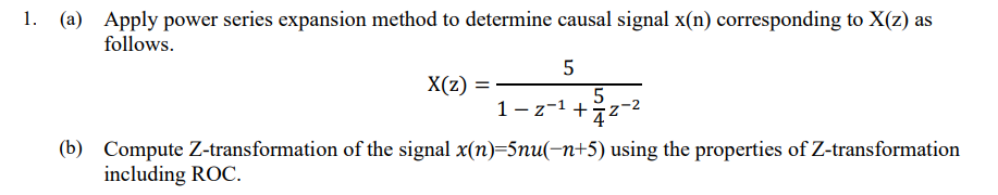 Solved solve both of the questions of 1(a) and 1(b) with | Chegg.com