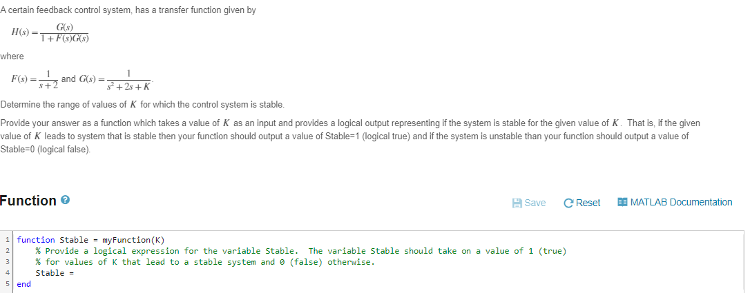 Solved A certain feedback control system, has a transfer | Chegg.com